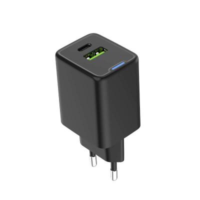 China Black GaN USB Charger 45W USB A Wall Charger Fast Type C Charging Block Plug for sale