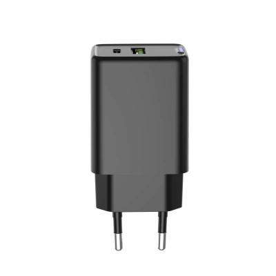 China Black GaN USB Charger 45W USB A Wall Charger Fast Type C Charging Block Plug for sale