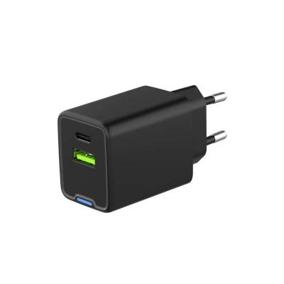 China Black GaN USB Charger 45W USB A Wall Charger Fast Type C Charging Block Plug for sale