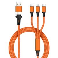 China 1M 4-in-1 Braided Multi-Interface Data Charging Cable The Perfect Solution for Customized Needs for sale