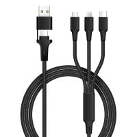 China 1M 4-in-1 Braided Multi-Interface Data Charging Cable The Perfect Solution for Customized Needs for sale