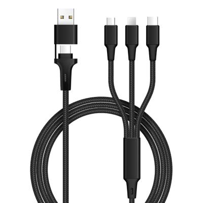 Cina 1M 4 in 1 cavo di ricarica dati multi-interfaccia intrecciato La soluzione perfetta per le esigenze personalizzate in vendita