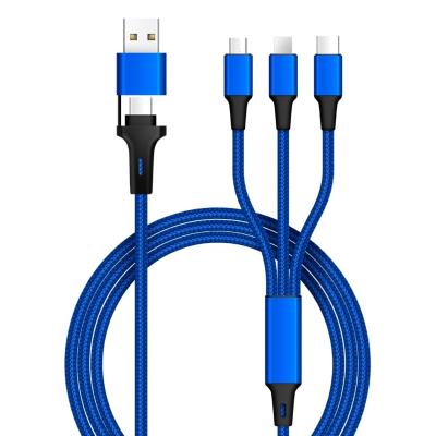 Cina 1M 4 in 1 cavo di ricarica dati multi-interfaccia intrecciato La soluzione perfetta per le esigenze personalizzate in vendita