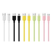 Quality Customized Silicone Data Cable 1M 5V 2A / 3A High Speed USB Transfer Cable for sale