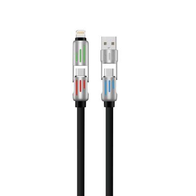 China 4 In 1 USB C Lightning Cable 60W Fast Charging Cord Multi Charger Cable for sale