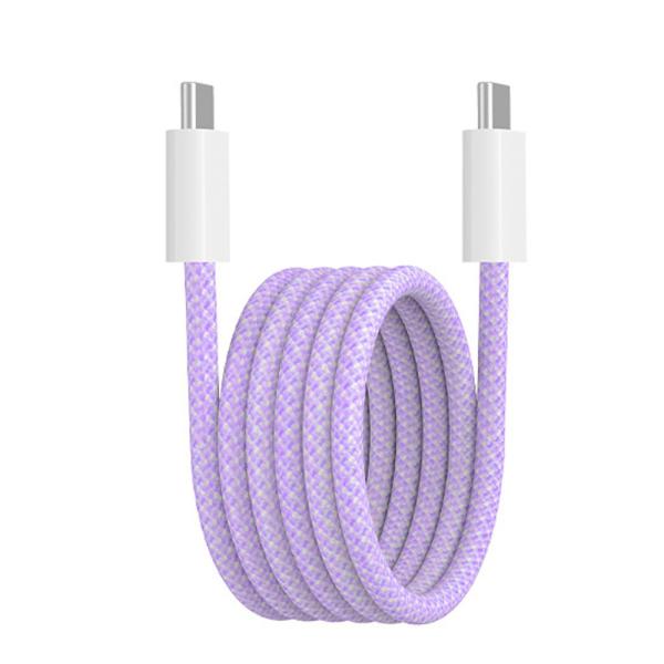Quality High Speed Braided Magnetic USB Cable Colorful USB C To USB C Charging Cable for sale