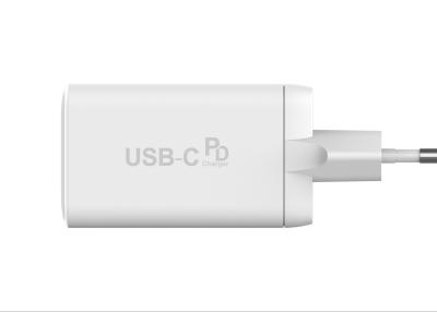 China 65W 3 Port USB C Wall Charger Fast Charging USB A GaN Adapter Customized Logo for sale