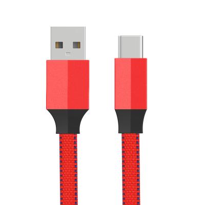 China 2A  3A Braided with aluminum shell USB Charging Cable For Mobile Phone Transfer speed 480Mbps for sale