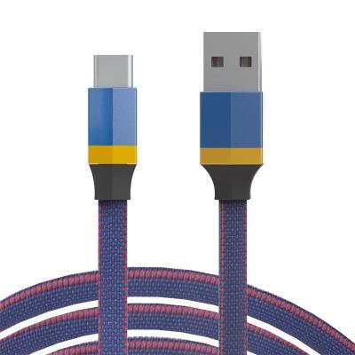 China 2A  3A Braided with aluminum shell USB Charging Cable For Mobile Phone Transfer speed 480Mbps for sale