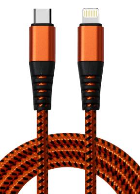 Cina Lega di alluminio di 1 m di lunghezza con pvc Cable di ricarica intrecciato personalizzato USB A To Lightning / Android / Dispositivi di tipo C in vendita