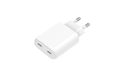 China EU plug USB A and USB C Quick Charging GaN USB Wall Charger , QC USB A Wall Charger Adapter for sale