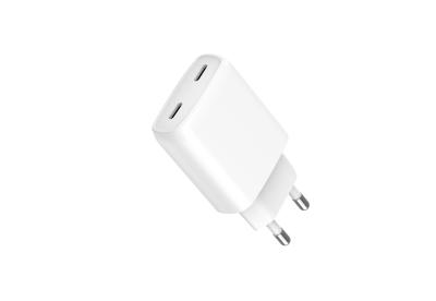 China EU plug USB A and USB C Quick Charging GaN USB Wall Charger , QC USB A Wall Charger Adapter for sale