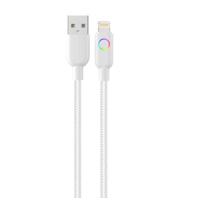 China 5A Type C Braided Charging Cable 3A Lightning 27W USB Cables With RGB Light for sale