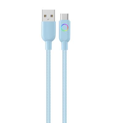 China With RGB light cable Braided Charging Cable For Phone 1m / 2m Length Customized for sale