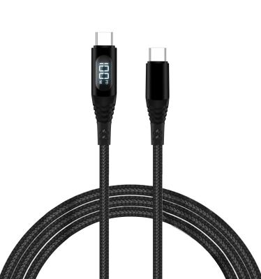 Cina Cavo USB intrecciato in nylon con display digitale intelligente - monitoraggio in tempo reale della corrente/wattaggio in vendita