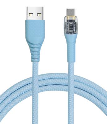 Cina Cavo da USB-C a Lightning in silicone blu chiaro OEM di Translucent Tech in vendita