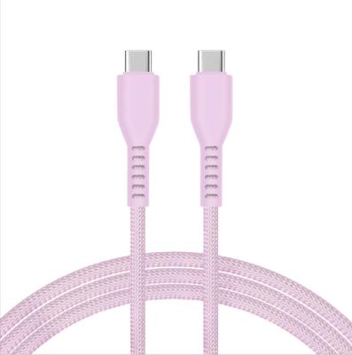 Китай 2025 OEM плетеные силиконовые зарядные кабели индивидуальная длина/цвет оптовый заказ выход C-C20V3A 60W максимум продается