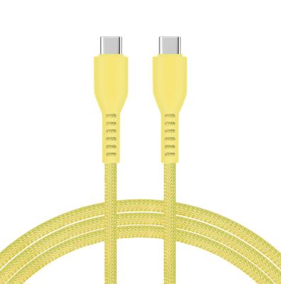 Китай 2025 OEM плетеные силиконовые зарядные кабели индивидуальная длина/цвет оптовый заказ выход C-C20V3A 60W максимум продается