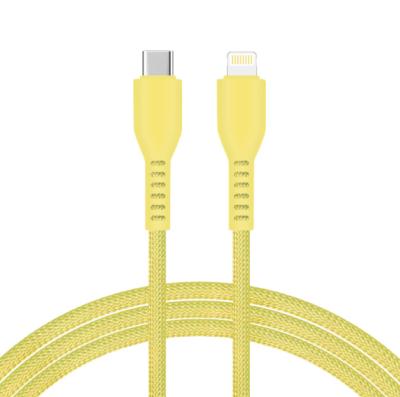 Китай 2025 OEM плетеные силиконовые зарядные кабели индивидуальная длина/цвет оптовый заказ выход C-C20V3A 60W максимум продается