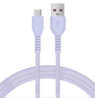 Китай Прочный 1 м плетеный силиконовый кабель Беспроводный зарядной кабель для телефонов / планшетов продается