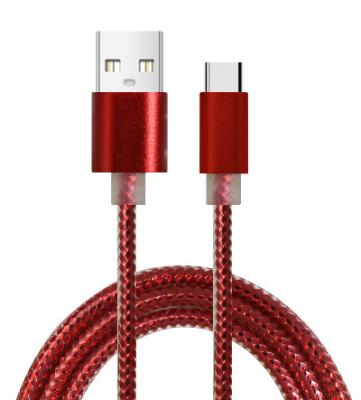 China 2025 6ft/2M Black Aluminum CCA USB Cable Supports Quick Charge for Phones/Tablets C-C20V3A 60W max/C-L 9V3A 27W max for sale