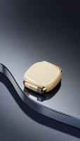 China 1M Length Retractable Data Cable with Chic Beige Gold Design for sale