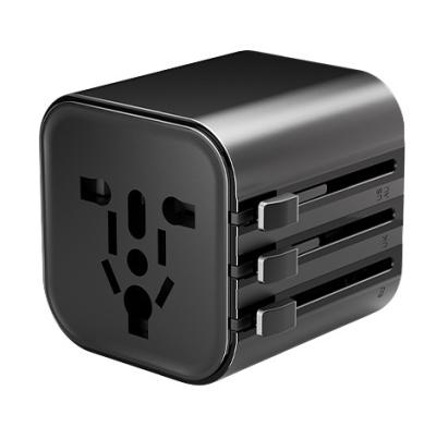 China 4-in-1 International Travel Adapter US/EU/UK/AU Plug Fast Charging for Convenient Charging in 150 Countries for sale