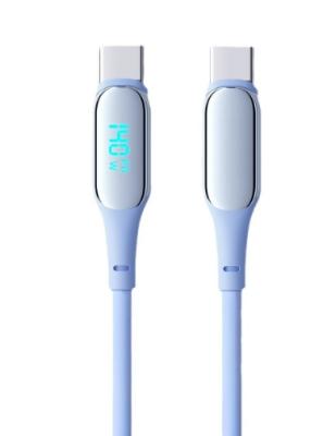 Китай Поддержка OEM на заказ Прочный силиконовый USB-C кабель с цифровым дисплеем 20 000 изгибов Сильная стойкость к разрыву продается