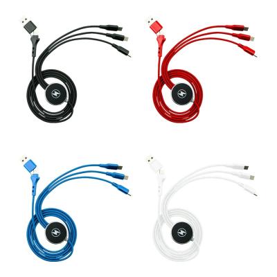 Китай Светящийся USB-кабель с несколькими интерфейсами 6-в-1, длина 1,2 м, поддержка OEM-производителей и совместимость с несколькими устройствами продается