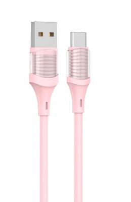 China Multi-Color Transparent Shell Silicone Data Cord 1m Braided Length for Data Transfer for sale