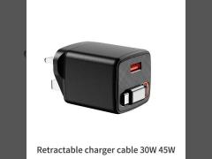 Cargador de viajes de la UE para estudiar en el extranjero Dimensiones mm 44.7*26*43.6 LWH Color negro/blanco o OEM