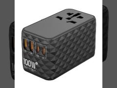 AC100V - 250V Adaptador de energia mundial 120W Internacional USB A USB C Carregador de parede