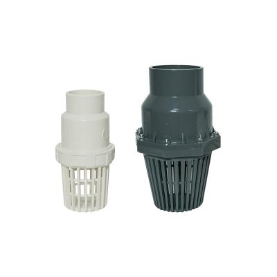 China Pvc-U Foot Valve Plumbing Material PVC Plastic Valve for sale