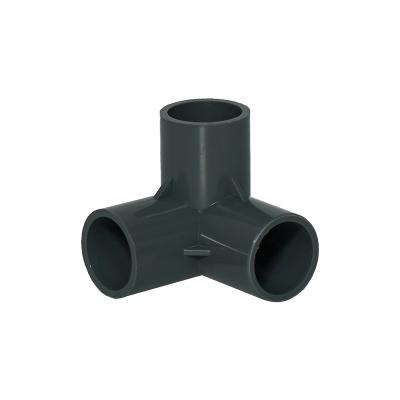China Pvc-U Three-Dimensional Tee Connection PVC Pipe Water Supply Plastic Pipe Fittings for sale