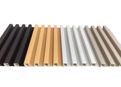 China Panel Wpc Decorativo Pared Wpc Great Wall Panels nterior Decoration Modern Wpc Fluted Wall Panel Clading for sale