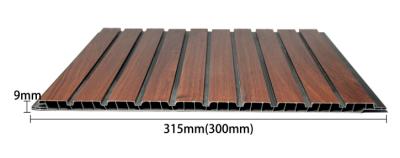 중국 9mm 두께 PVC 플루트 벽 패널 낮은 유지 보수 현대 실내 벽화 판매용