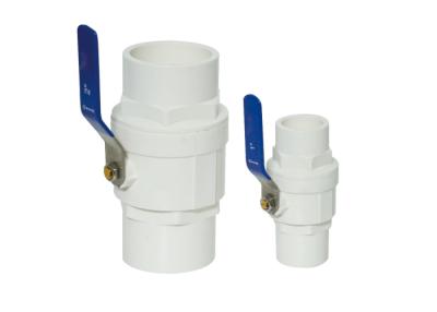 중국 1/2 4 인치 크기의 PVC 볼 밸브 PVC 볼 밸브 플라스틱 PVC 재료 PVC 물용 밸브 농업 정원 관개 장착물 수족관 물 공급 파이프 관 판매용