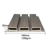 China 20mm Thickness WPC Fluted Wall Panel  Strong Wall Panel Customized 1200g/M for sale