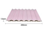 China 12mm Thickness Customized Surface WPC Fluted Wall Panel Easy To Install for sale