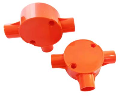 China PVC 3-Way Male Direct Coupling PVC Electrical Fitting Pipe Plastic accessory for sale