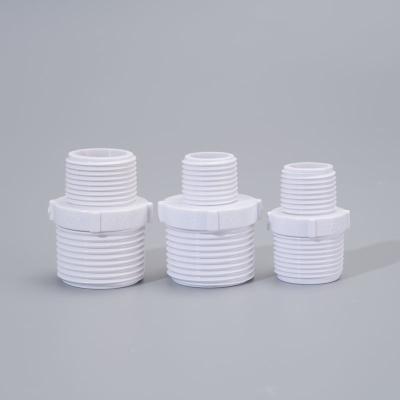 China Threaded PVC Reducing Nipple Double Male Adapter for Pipe Connection for sale