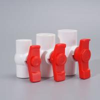 China PVC Compact Metric Socket Ball Valve with Plain Socket Connection for Water Pipeline for sale