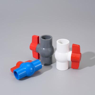 China PVC UPVC Compact Ball Valve with Threaded Connection for Sanitary Ware & Water Supply Systems for sale