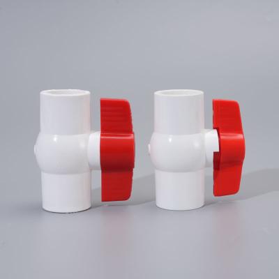 China Compact PVC Socket Ball Valve ASTM Standard for Water Supply for sale