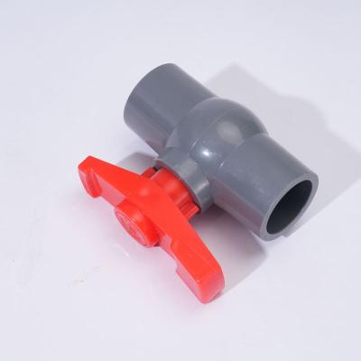China UPVC Plastic Ball Valve Strong Corrosion Resistance Chemical Sewage Wastewater Pipeline Use for sale