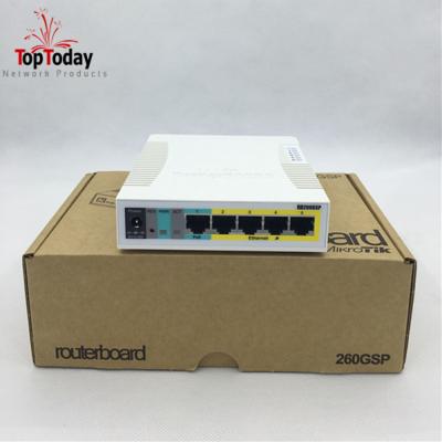 China Router pequeno do escritório do ponto de entrada do GIGABIT do router 5-PORT de Mikrotik RB260GSP à venda