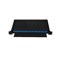 China 19 Inch Rack Mounted Fiber ODF Patch Panel 12 Core SC APC 1U for sale