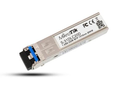 Cina modulo Mikrotik S-31DLC20D della fibra di singolo modo di 1.25G SFP 20km in vendita