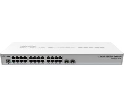 中国 MikroTik CRS326-24G-2S+RM 160Gbps 24W ROSのデュアル システム スイッチ 販売のため