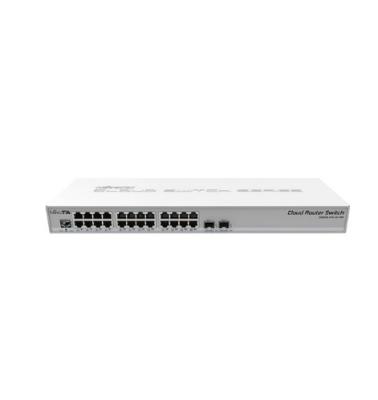 中国 MikroTik CRS326-24G-2S+RM 160Gbps 24W ROSのデュアル システム スイッチ 販売のため